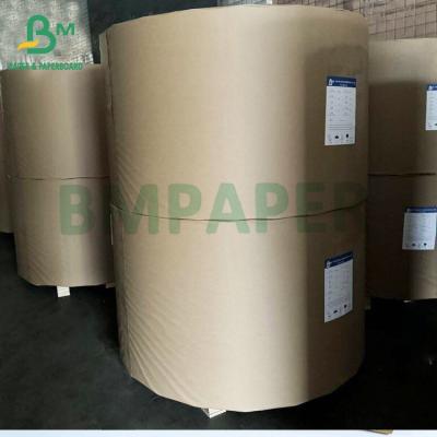China Papel de bolsas de embalaje marrón sin blanquear de grado alimenticio fuerte 65 70 GSM for sale