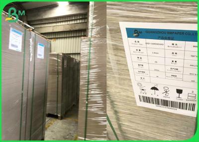 China 1mm 1.5mm 2mm Grey Chipboard Paper 700 * 1000mm For Book Binding Cover for sale