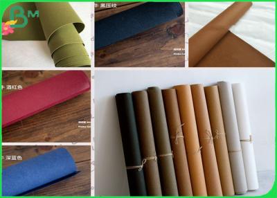 China Washed Kraft Liner Paper / Hand - Washed Kraft Paper 150cm X 110 M For Wallets for sale