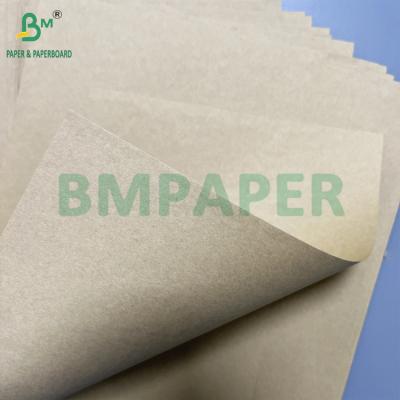 China 500mm High Strength 70 90 GSM Brown Pure Kraft Paper Roll Parcel Wrapping for sale