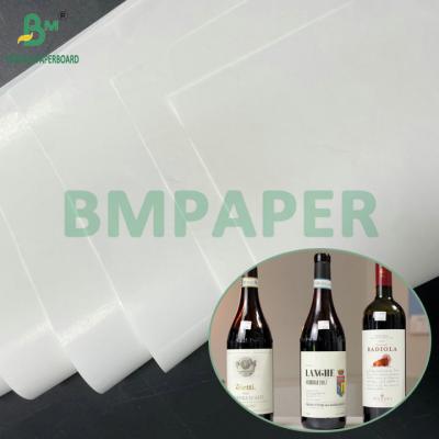 Chine Papier blanc à haute résistance à l'humidité 75 gm 80 gm pour les étiquettes de vin rouge à vendre