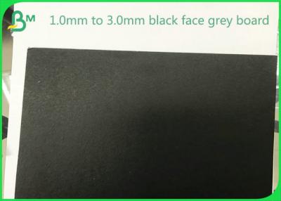 China 250gsm - 3mm Both Side Smooth Black Paper Board For Large Cardboard Boxes for sale