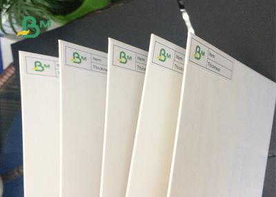 China One Side Glossy Ivory Board Paper , 350gsm Card Thickness White Card Paper Board / SBS Paper Board for sale