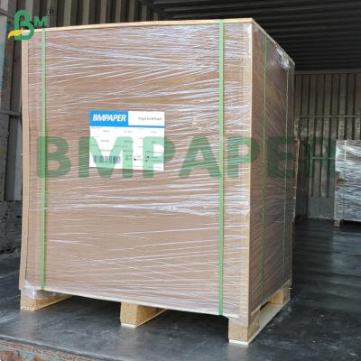 China Plain Natural Brown Cup Base Paper 320g + 20g PE Coating Cupstock for sale