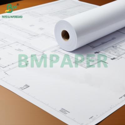China 24 "x 150" CAD 20 libras de papel de dibujo de gran formato de inyección de tinta para gráfico de 2 "CORE en venta