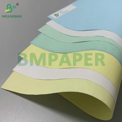 China Yellow Blue 55gsm 60gsm Blank Carbonless Paper For Receipt Printing Letter Size for sale