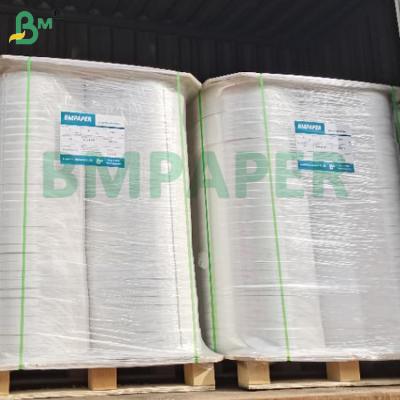 China 24g 28g 6000m Roll White Food Grade good stiffness Straw Wrapping Paper For Drink Straw Straw packaging for sale