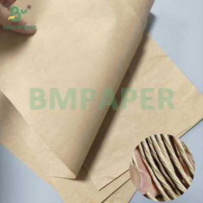 China 75gsm High Burst Resistance And High Ductility Brown Kraft Paper Twisted Paper Rope for sale