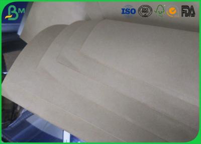 China Recycled Pulp Material 70g Or Customized Size Brown Kraft Liner Paper For Packaging Box for sale
