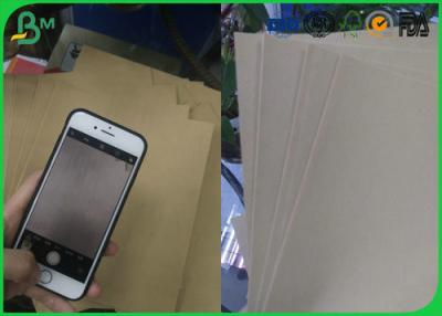 China Recycled Pulp Material 70g Or Customized Size Brown Kraft Liner Paper For Packaging Box for sale