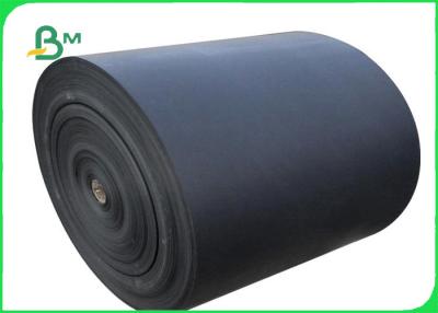 China 300 - 350 GSM One Side Coated Glossy Black Cardboard For Box Packing for sale