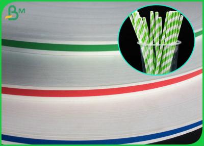 China 120GSM 13.7MM 1600 Meters Bobbins Raw Material For Preprinted Paper Straws for sale