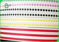 China 100% Compostable Disposable 60gsm Striped Straw Paper For Bars for sale