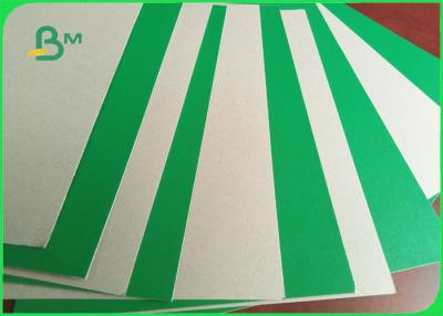 China 1.2mm 1.3mm Green Lacquered Carton Board Grey Rigid Cardboard For Storage Boxes for sale