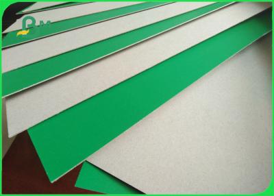 China 1.2mm 1.3mm Green Lacquered Carton Board Grey Rigid Cardboard For Storage Boxes for sale