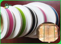 China Width 15MM Colorful Drinking Straw Paper Rolls Innoxious Pattern Customized for sale