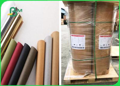 China Rose Gold & Silver & Blue & Black Kraft Paper Durable Washable 150cm * 100m for sale