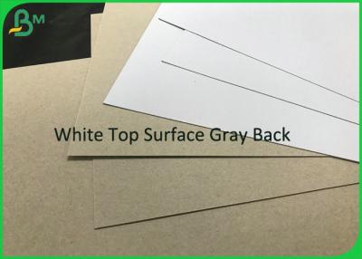China AAA Jumbo Roll C1S Grey Back White Top Paper 250gr To 400gr Duplex Board 1300mm for sale