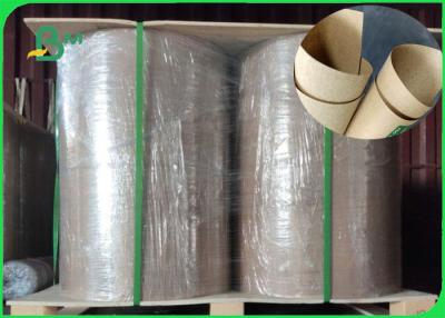 China 50 60 70 80gr Brown Kraft Paper Roll Bursting Resistance For Book Cover for sale