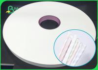 China Biodegradable 28MM 30MM Drinking Straw Wrapping Paper for sale