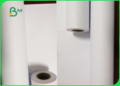 China 80gsm Inkjet CAD Plotter Paper Roll Double Side Blue For Clear Images for sale