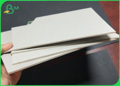 China 2.0 / 2.5MM Thickness Grey Chipboard Straw Board For Storage Box for sale