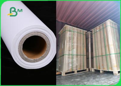 China rollo sin recubrimiento del papel de trazador del enlace del chorro de tinta 20lb para la ropa Eco - 62" 72" amistosos en venta