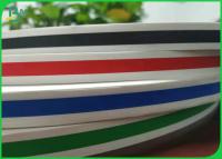 China Biodegradable 15mm Stripe Straw Paper For Making Colorful Drinking Straw for sale