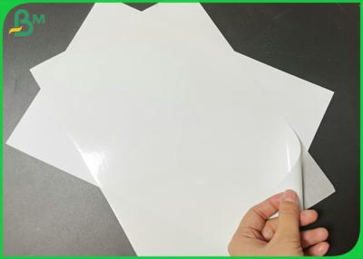 China C1S Gloss 157g 200g Adhesive Paper Virgin Pulp white Sticker Label Paper for sale