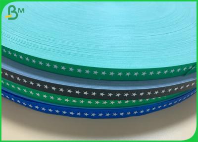 China Blue Black Green 15mm Width 60gsm 120gsm Colored Straw Base Paper for sale