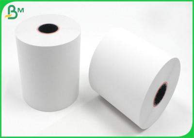 China Papel termal del rollo de la prenda impermeable 55gsm 640m m para la etiqueta de la etiqueta engomada del cartón en venta