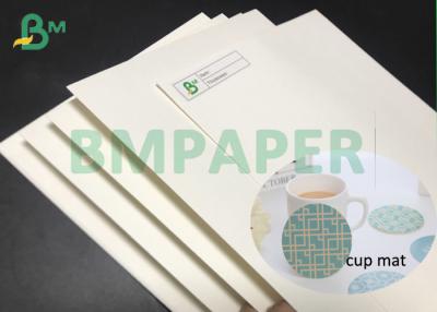 China 0.7MM 0.9MM Uncoated White Blotting Absorbent Paper Sheet For Cup Mat for sale