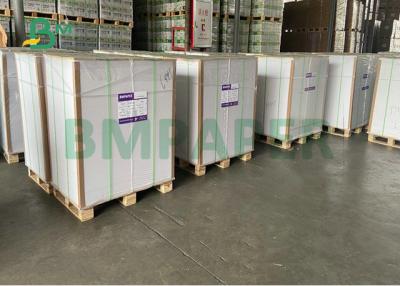 China 35inch High-Shine Finish 115gr 130gr 150gr Gloss Pure White Paper For Brochure for sale