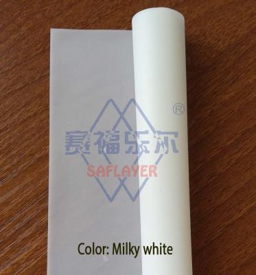 China 0.38mm Milky white color PVB film for laminated glass for sale