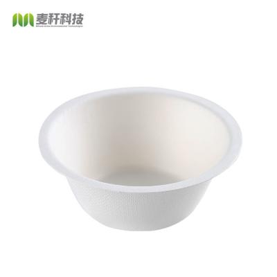 China White color disposable biodegradable food container bowls for sale