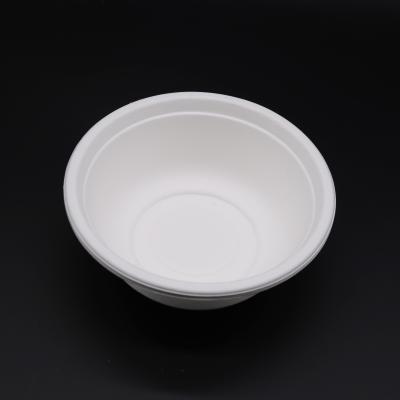 China Bowls Dinnerware Type and Disposable Stocked Eco-Friendly Feature Biodegradable Sugarcane Bagasse Soup Bowl for sale