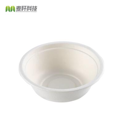 China New Material Disposable Tableware Take Away Bowls Compostable Biodegradable Sugarcane Packaging Bagasse Pulp Chemical Pulp White for sale
