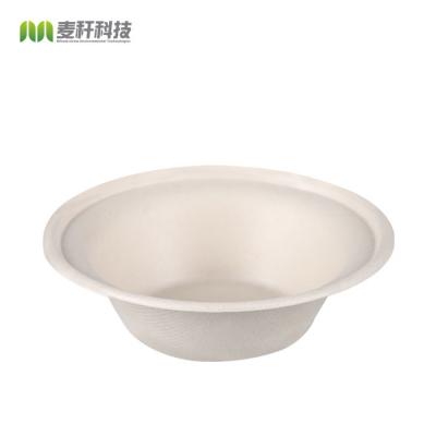 China Wholesale Bulk Customizable Disposable Paper Salad Bowl Sugar Cane Bagasse Paper Pulp Salad Bowl for sale