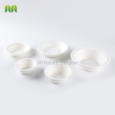 China Disposable Dip Bowl Eco-Friendly Sugarcane Bowl Compostable 9 12 32Oz Biodegradable Bowl And Lids Bagasse 9 12 32Oz Tableware for sale
