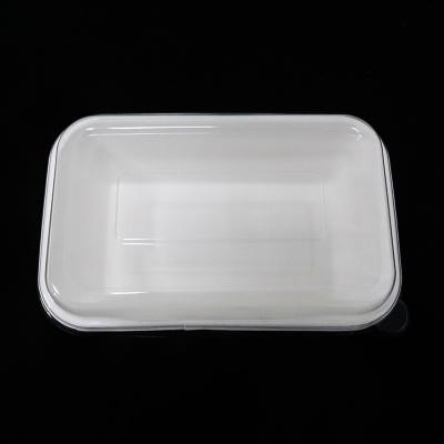 China biodegradable bagasse tray with lid(950ml) tableware takeout for sale