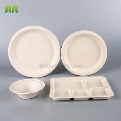China Hot Selling Fast Delivery platos desechables takeaway plateau disposable plates food tray bagasse sushi tray tableware for sale