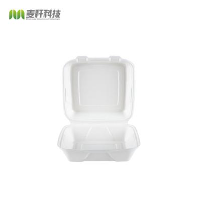 China 9 inch bagasse pulp takeaway fast food delivery disposable paper meal lunch box for sale
