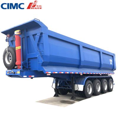 Cina 12R22.5 pneumatici a 4 assi rimorchio idraulico per autocarro tip U 38CBM di CIMC HUAJUN in vendita