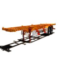 China 20ft to 40ft Extendable Moving Intermodal Chassis Trailer for Container Distribution for sale