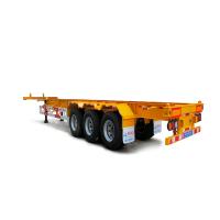 China 20ft to 40ft Extendable Moving Intermodal Chassis Trailer for Container Distribution for sale
