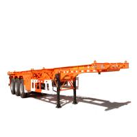 China 20ft to 40ft Extendable Moving Intermodal Chassis Trailer for Container Distribution for sale