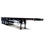 China 20ft to 40ft Extendable Moving Intermodal Chassis Trailer for Container Distribution for sale