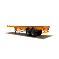 China 20ft to 40ft Extendable Moving Intermodal Chassis Trailer for Container Distribution for sale