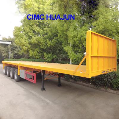Cina Africa 4 assi semirimorchio da 80 tonnellate letto piatto per trasporto e logistica pesante in vendita