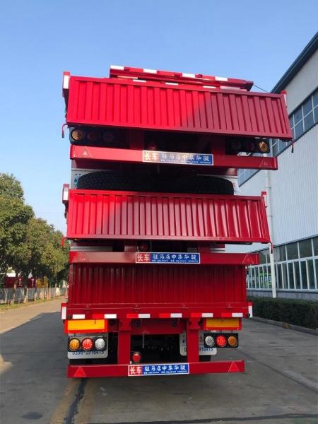 Quality JOST 90 Kingpin and 13T FUWA Axle CIMC HUAJUN 3 Axle Fence Semi Trailer for sale